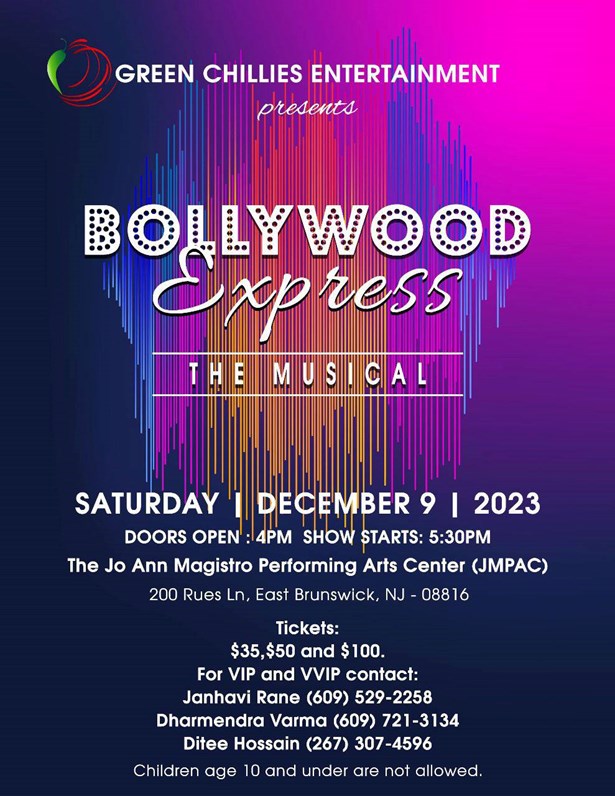 BOLLYWOOD EXPRESS THE MUSICAL IN NEWJERSEY | Desh-Videsh Media reaches ...
