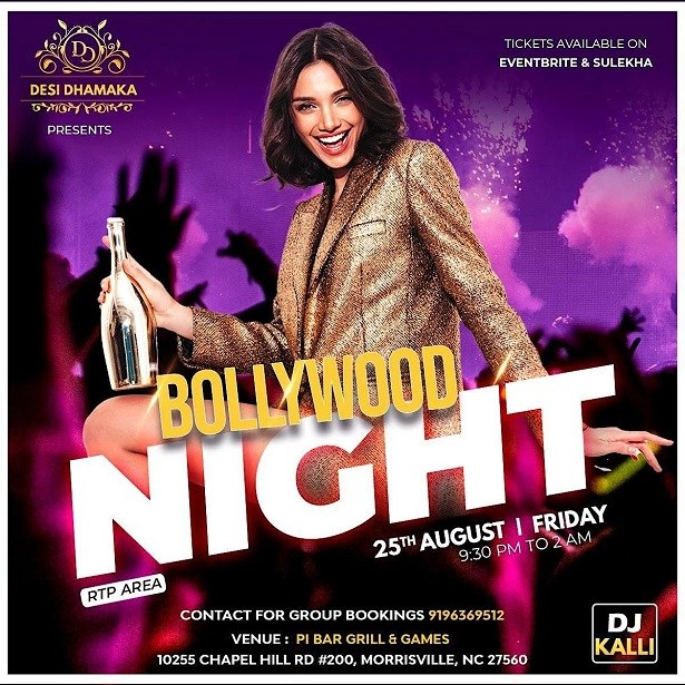 Bollywood Night – RTP Area – North Carolina | Desh-Videsh Media reaches ...