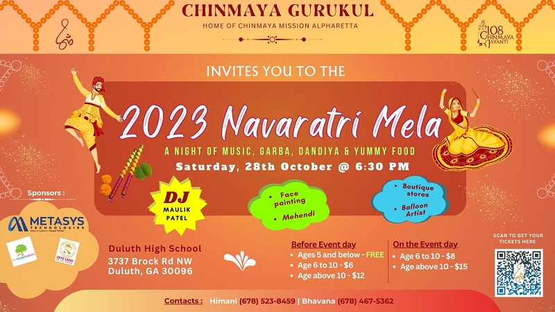 Chinmaya Gurukul 2023 Navaratri Mela | Desh-Videsh Media reaches 1.5 ...