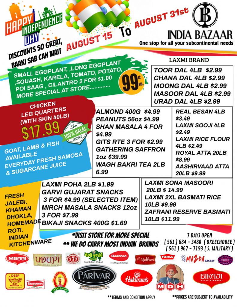 India Bazaar- West Palm Beach | Desh-Videsh Media reaches 1.5 Millions+ ...