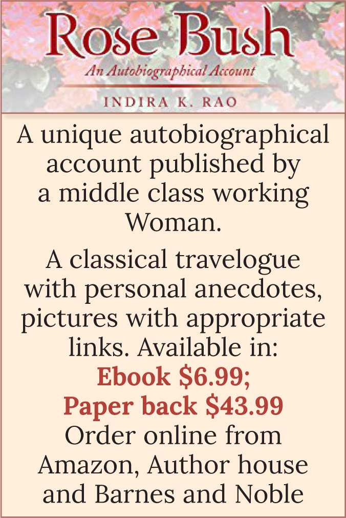 K. Indira Rao | Desh-Videsh Media reaches 1.5 Millions+ Indians ...